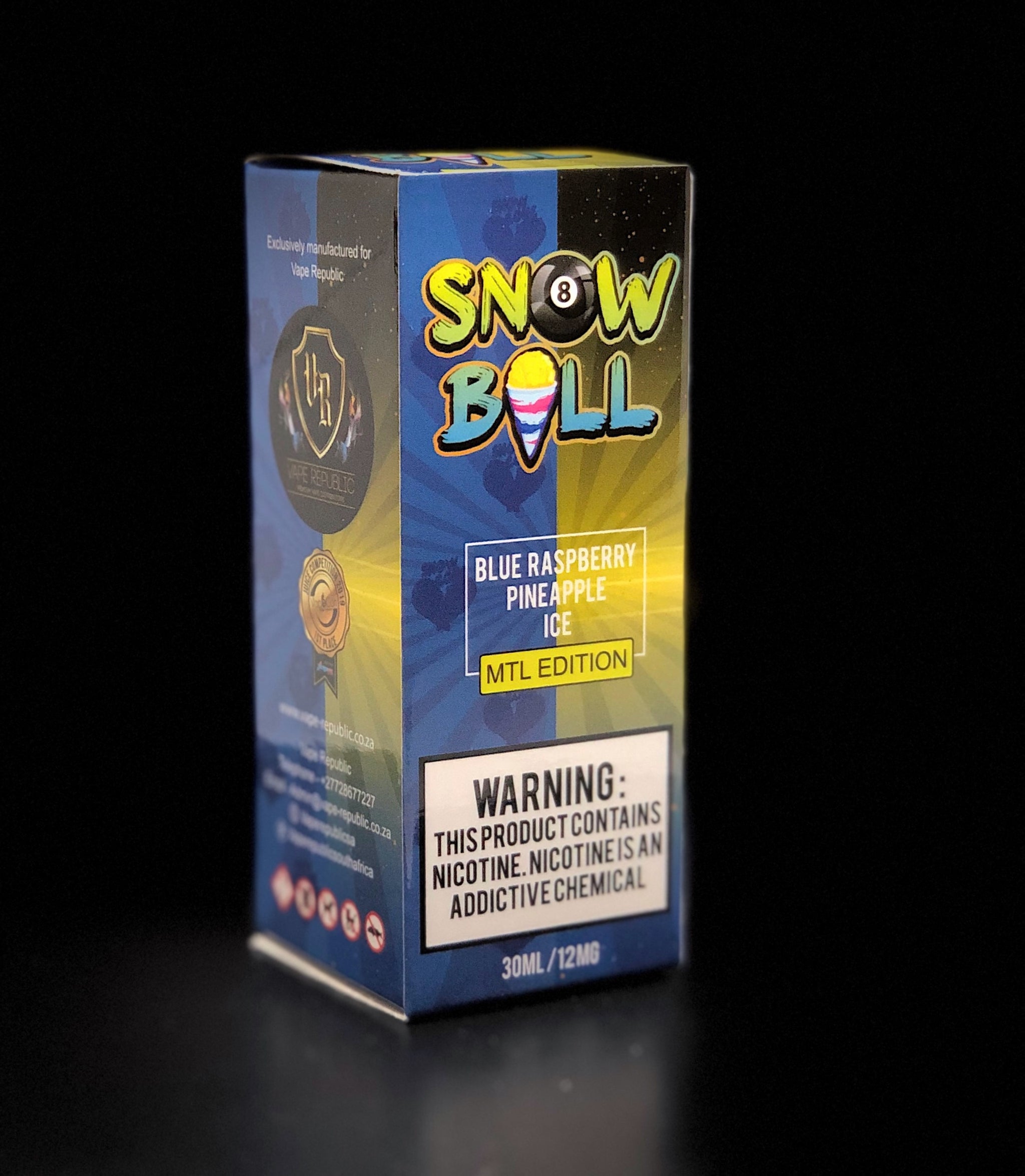 Blue Raspberry Pineapple MTL by Snow Ball E-Liquid 30ml